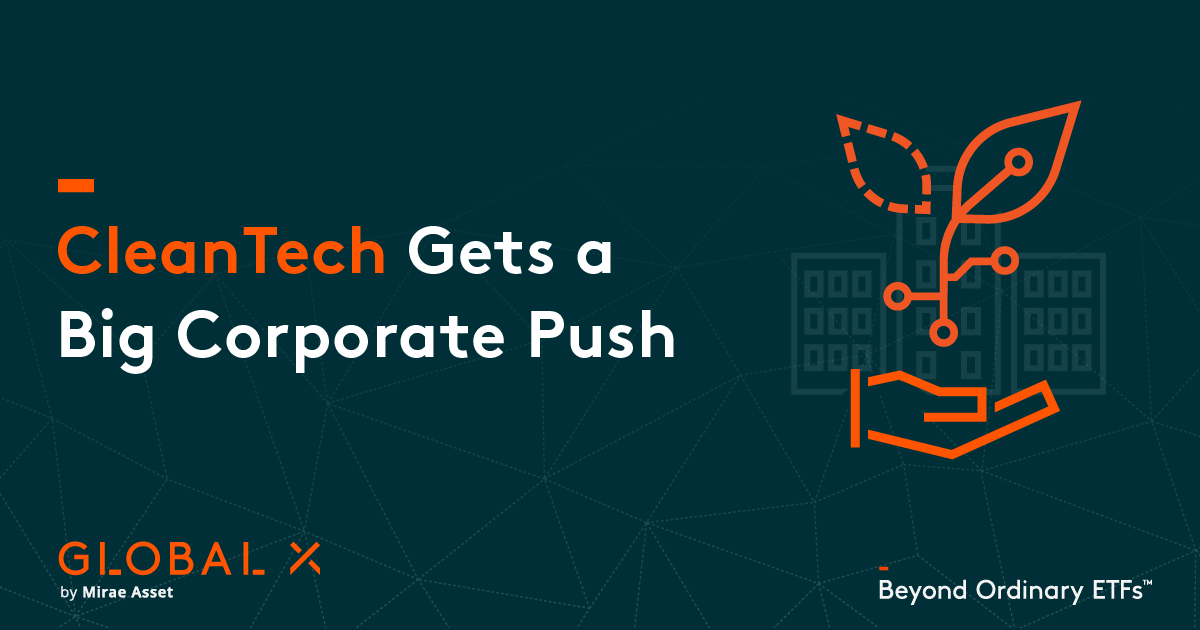 CleanTech Gets a Big Corporate Push - Global X ETFs Europe